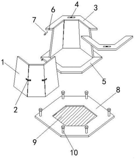 一种组合式排气孔混凝土墩模板的制作方法