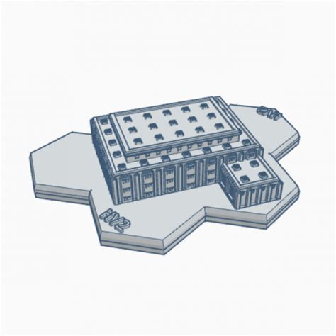 3d Printable Manufacturing Plant Hex Map Scale By Wargame Forge