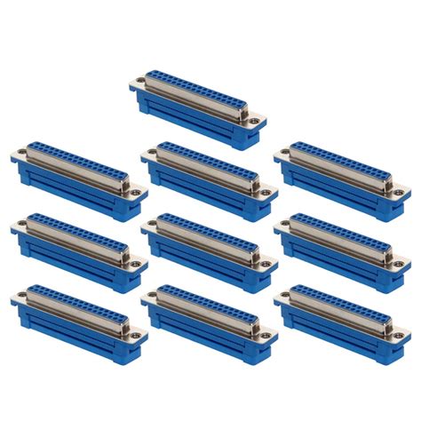 Buy Fielect Idc D Sub Ribbon Cable Connector 25 Pin 2 Row Female Socket Idc Crimp Port Terminal