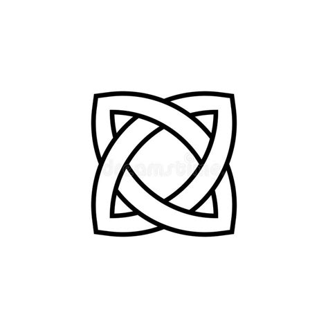 Celtic Logo Of Outline Art Border Stock Vector Illustration Of