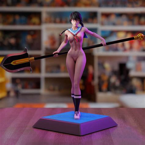Lisa Yadomaru Bleach 3D Model By 3dprintmodel91