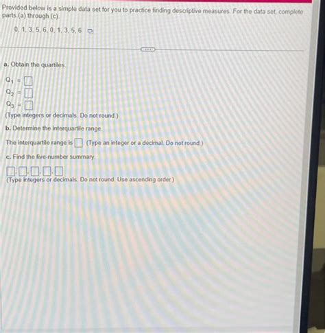 Solved Provided Below Is A Simple Data Set For You To