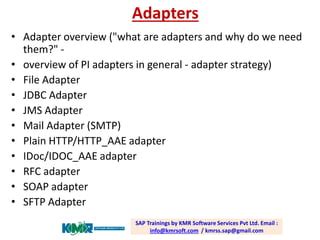 SAP PI Online Training Course Content PDF