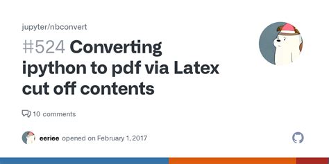 Converting Ipython To Pdf Via Latex Cut Off Contents · Issue 524