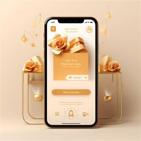 Premium AI Image Mobile App Layout Design Of Beauty Product Delivery
