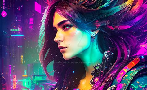 Cyberpunk Girl Wallpaper By Zamonelli On Deviantart