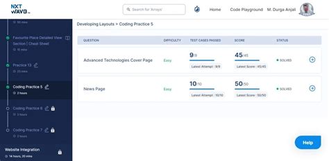 Durga Anjali M On Linkedin Nxtwave Ccbp Code Practice Html Css