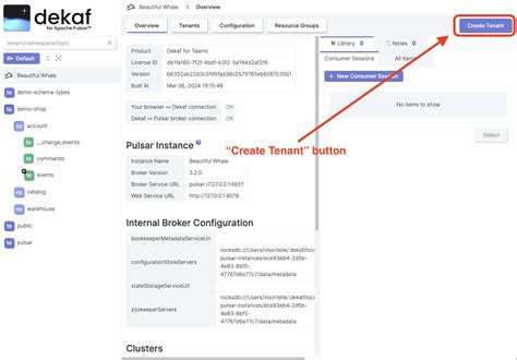 Create Tenant Dekaf Ui For Apache Pulsar