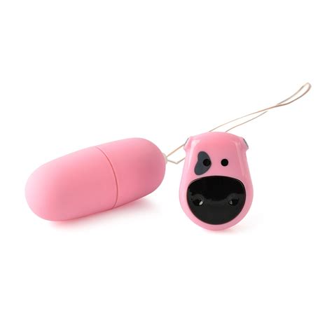 Cute Cow Waterproof Wireless Vibrating Bullet Egg 20 Mode Pink