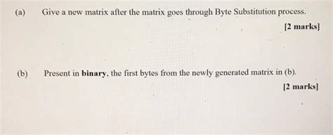 Solved Question Advanced Encryption Standard AES Is A Chegg