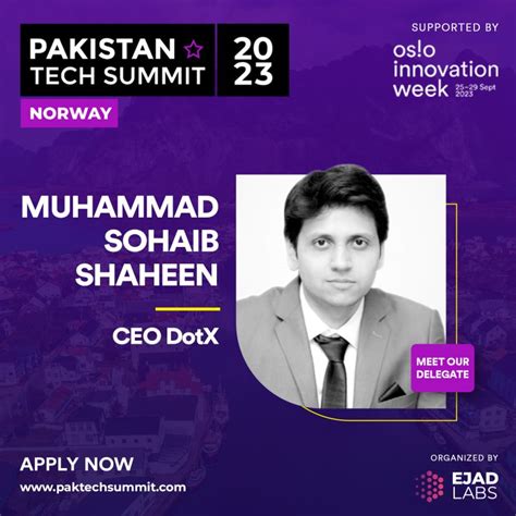 Dotx On Linkedin Our Ceo Muhammad Sohaib Shaheen Will Be Joining 100