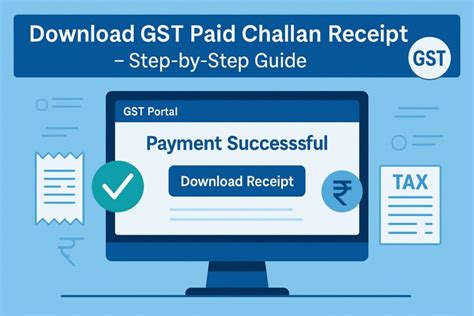 How To Get Gst Paid Challan Receipt Pice