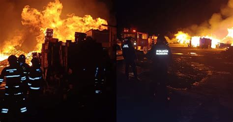 Fuerte Incendio Consume La Central De Abasto De Toluca Infobae