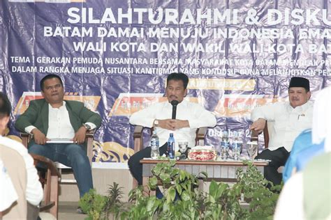 Rudi Ajak Gerakan Pemuda Nusantara Membangun Batam Media Center