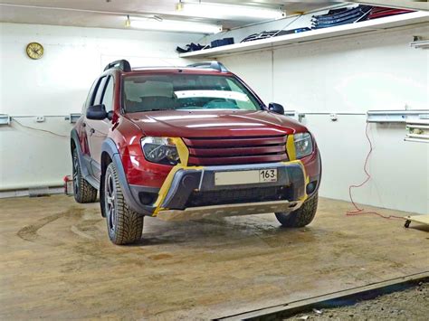 Накладка-кенгурятник под защиту "Патриот" Renault Duster — KARTtuning ...