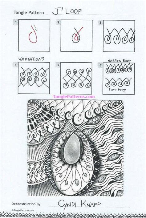 How To Draw JLOOP TanglePatterns Com How To Draw JLOOP TanglePatterns Com
