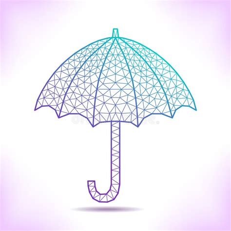 Geometric Umbrella Stock Vector Illustration Of Abstract 49536781