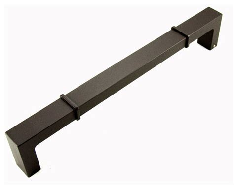 12 Inch C C Rect With Lines At Edges Door Pull Cabinet And Drawer