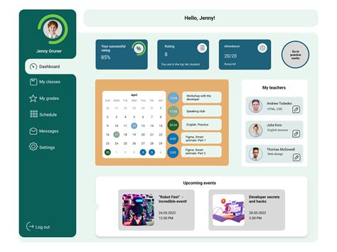 Student`s Dashboard On Behance