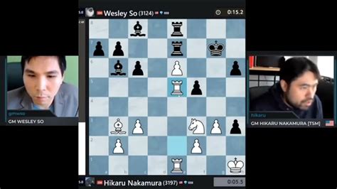 Wesley So Breaks Hikaru Nakamuras Power E6 Pawn And Turns The Table