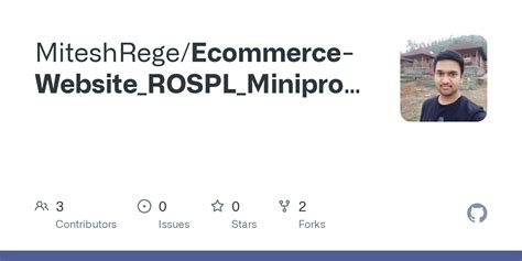 github miteshrege ecommerce website rospl miniproject