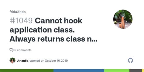 Cannot Hook Application Class Always Returns Class Not Found Exception