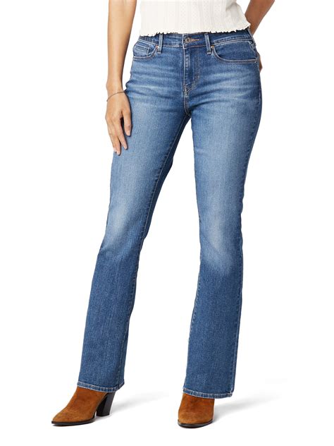 Signature By Levi Strauss And Co Womens Mid Rise Bootcut Jeans