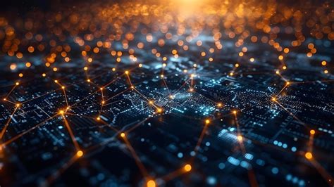 Nextgen Tech Era Machine Learning Big Data Digital Network Connections