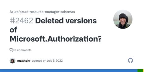 Deleted Versions Of Microsoftauthorization · Issue 2462 · Azureazure Resource Manager
