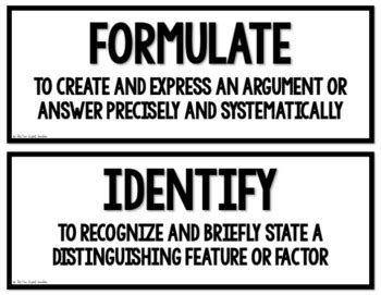 Academic Vocabulary Word Wall Cards By The Fun Sized Teacher TPT