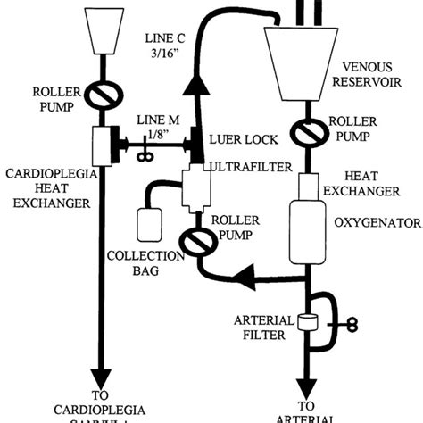 Conventional Ultrafiltration Circuit From The Arterial Cannula Through