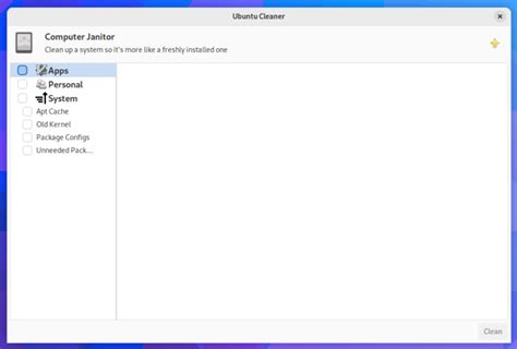 clean up junk files in ubuntu using ubuntu cleaner ostechnix