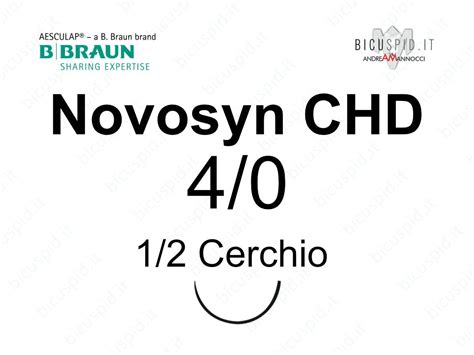 Novosyn Chd 40 12 Cerchio Sutura Rivestita Con Clorexidina