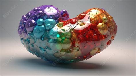 A Colorful Heart Shaped Object Powerpoint Background For Free Download Slidesdocs