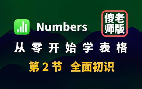 Numbers 宝典 02 全面初识 比 Excel Wps 更好用 许长忠 默认收藏夹 哔哩哔哩视频
