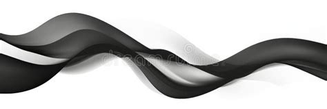 Flowing Abstract Black And White Waves Create A Smooth Motion In A Minimal Design With High