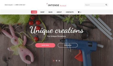 创意手工艺品商城网站模板 Html 模板王
