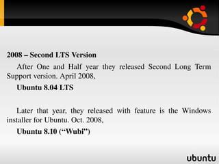History Of Ubuntu PDF