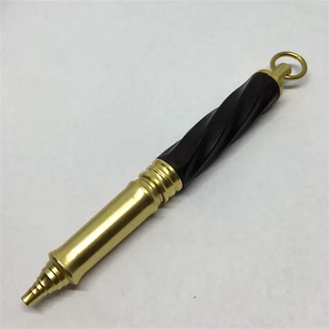 Writing Tools Solid Brass Pen Machined Press Bolt Ball Point Pen