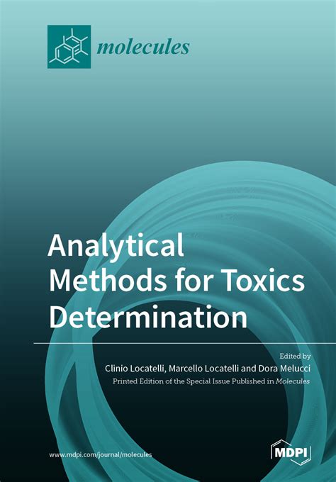 Analytical Methods For Toxics Determination Mdpi Books