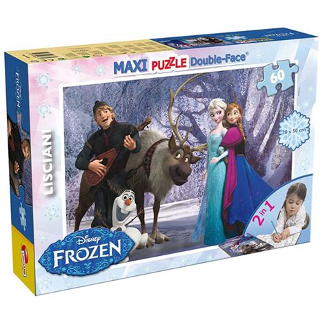 Slagalica Lisciani 60pcs Maxi Frozen Music And Fun 2u1 Slozi I Oboji 46874