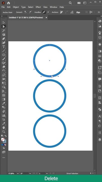 How To Make A Semicircle In Illustrator Tutorial Shorts Youtube