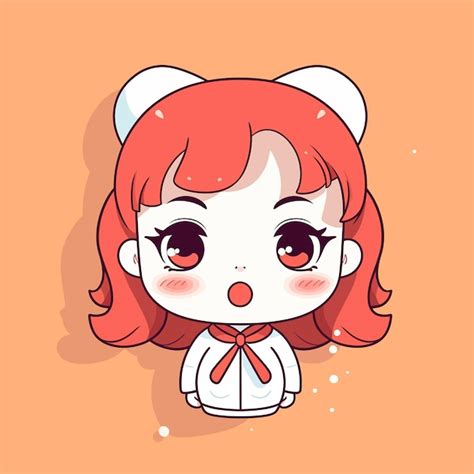 Premium Vector Cute Kawaii Girl Chibi Mascot Vector Cartoon Style