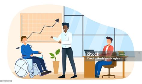 Concept De Bureau Inclusif Vecteurs Libres De Droits Et Plus Dimages