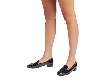 Loafer In Crocodile Effect Patent Leather