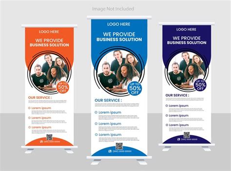현대 비즈니스 롤업 배너 디자인 벡터 프리미엄 템플릿 프리미엄 벡터
