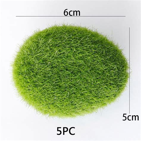510pc Artificial Moss Rock Flocking Fake Mossy Stone Lawn Micro