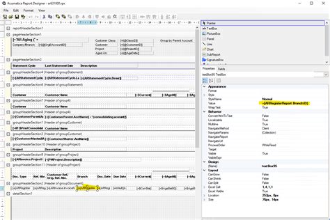 acumatica report designer 101