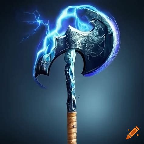 Magical Lightning Axe On Craiyon