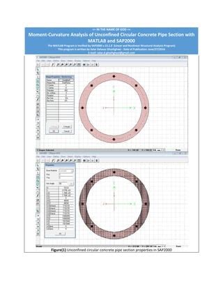 Moment Curvature Analysis Of Unconfined Circular Concrete Pipe Section